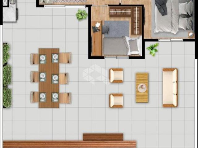 Apartamento Garden 121,37m² no Panorama Olivetanos 2 Dormitórios, 1 Suíte, 1 Vaga livre