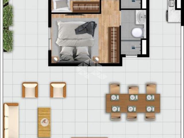 Apartamento Garden 132,31m² no Panorama Olivetanos 2 Dormitórios, 1 Suíte, 1 Vaga livre