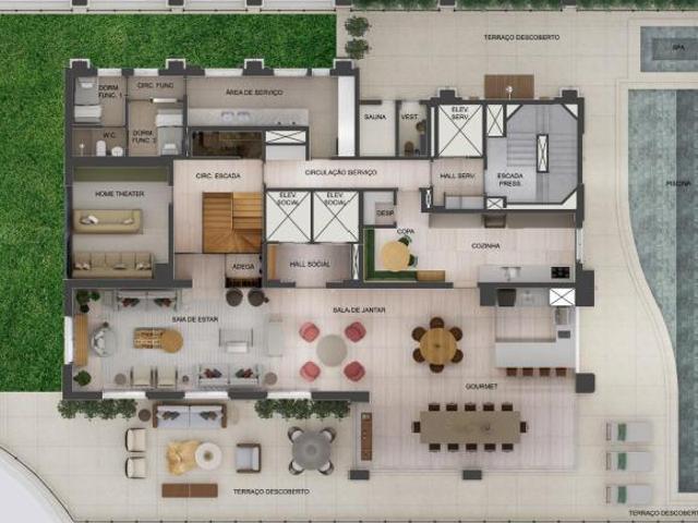 Apartamento Garden 893m² / Quartier Auri Aurinova / Vila Olimpia