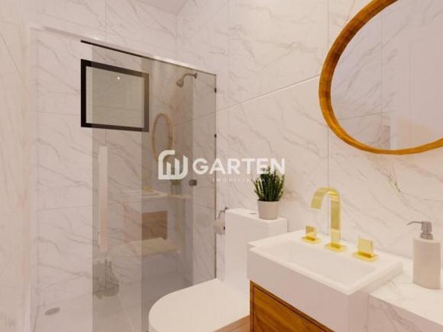 Apartamento Garden com vista para serra