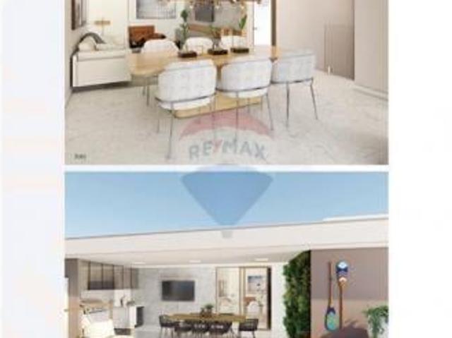 Apartamento garden com 121m de área externa, um por andar, 3 quartos com suíte, 2 vagas, Jardim Glór