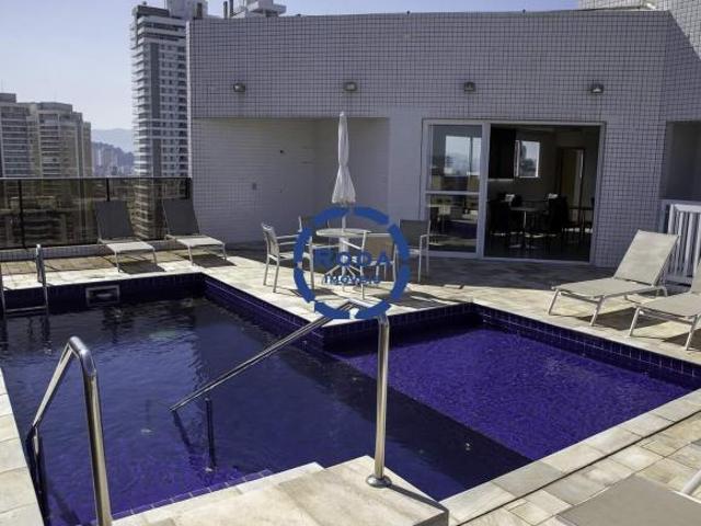 Apartamento garden com 130 m², 3 dormitórios e 3 vagas no Gonzaga