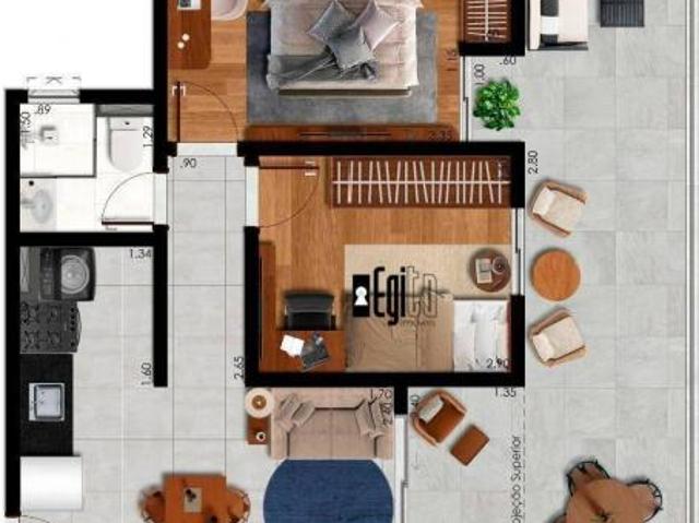 Apartamento Garden com 1 dormitório à venda, 58 m² por R$ 259.000,00 Mariano Procópio Juiz de Fo