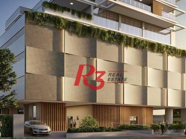 Apartamento Garden com 1 dormitório à venda, 89 m² por R$ 850.000,00 Ponta da Praia Santos/SP