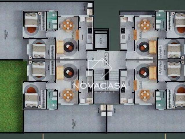 Apartamento Garden com 2 dormitórios à venda, 45 m² por R$ 525.000,00 Minaslândia P Maio Belo