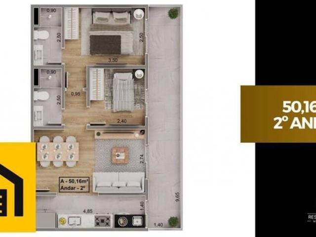 Apartamento Garden com 2 dormitórios à venda, 50 m² por R$ 397.000,00 Vila Guarani Mauá/SP