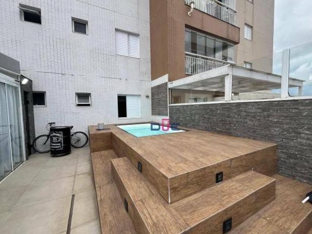 Apartamento Garden com 2 dormitórios à venda, 64 m² por R$ 850.000,00 Estuário Santos/SP