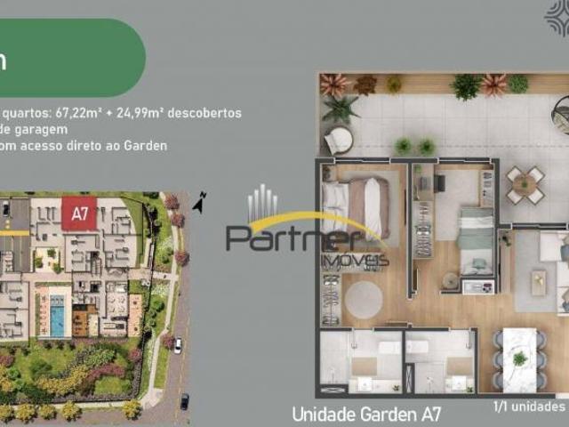 Apartamento Garden com 2 dormitórios à venda, 64 m² por R$ 999.997,00 Seminário Curitiba/PR