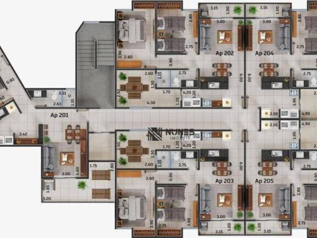 Apartamento Garden com 2 dormitórios à venda, 65 m² por R$ 279.900,00 Bom Jardim Juiz de Fora/MG