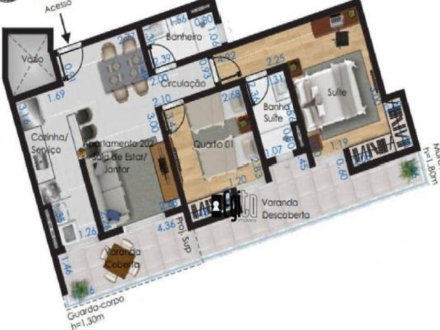 Apartamento Garden com 2 dormitórios à venda, 70 m² por R$ 430.000,00 Aeroporto Juiz de Fora/MG
