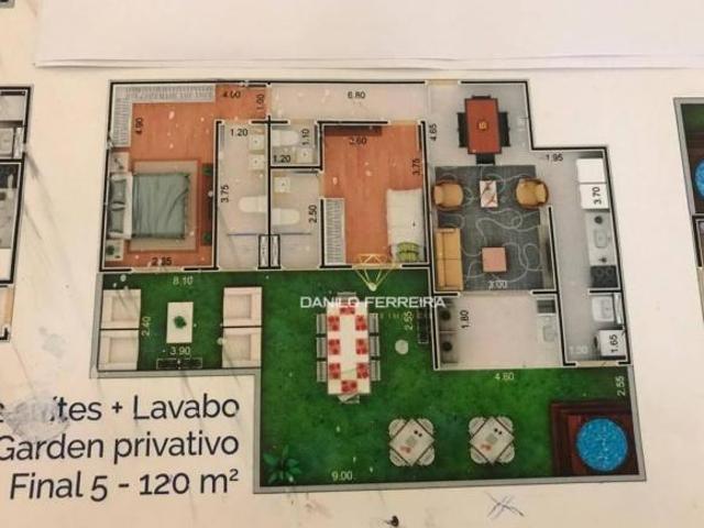Apartamento Garden com 2 dormitórios à venda, 75 m² por R$ 459.900,00 Condomínio Ilhas do Mediterr