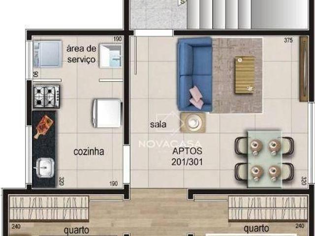 Apartamento Garden com 2 dormitórios à venda, 100 m² por R$ 450.000,00 Santa Terezinha Belo Hori