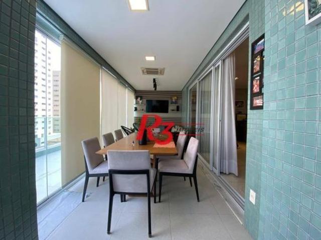 Apartamento Garden com 2 dormitórios à venda, 120 m² por R$ 1.700.000,00 Ponta da Praia Santos/S