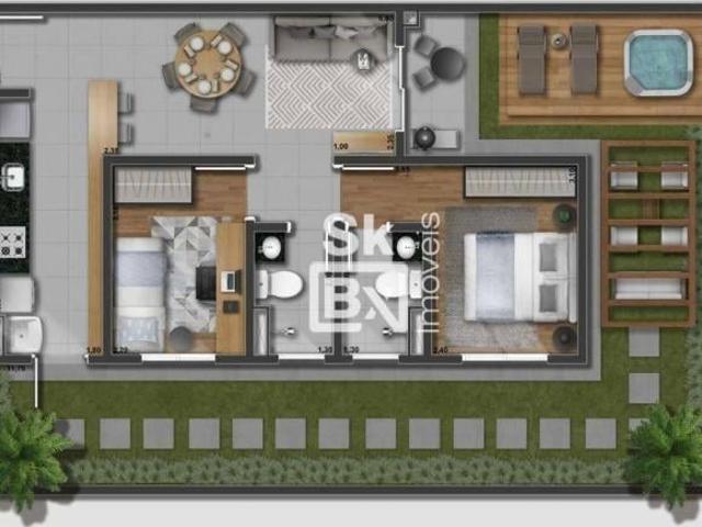 Apartamento Garden com 2 quartos à venda Gávea Sul Uberlândia/MG