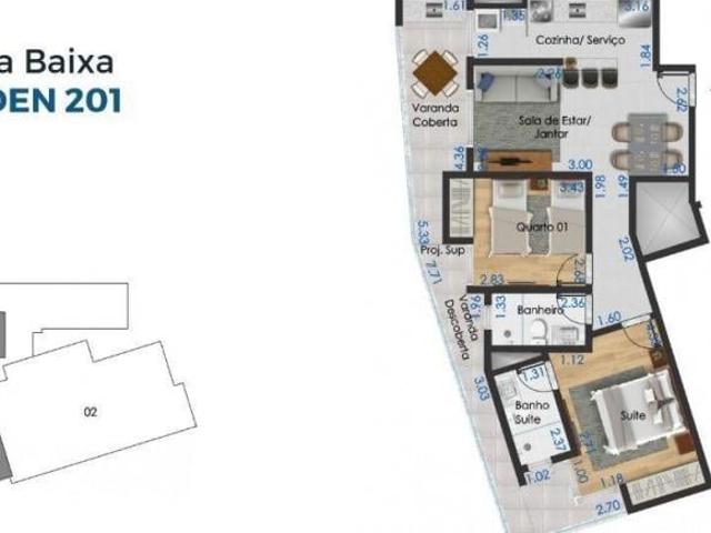Apartamento Garden com 2 quartos à venda, 75 m² por R$ 430.000 Aeroporto Juiz de Fora/MG