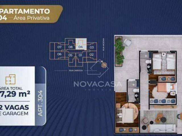 Apartamento Garden com 3 dormitórios à venda, 116 m² por R$ 799.000 Padre Eustáquio Belo Horizon