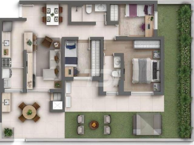 Apartamento Garden à venda, 117 m² por R$ 794.286,00 Santa Felicidade Curitiba/PR