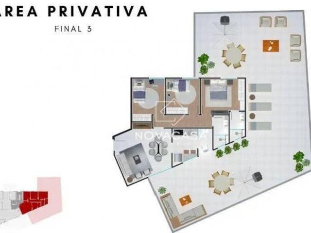 Apartamento Garden com 3 dormitórios à venda, 150 m² por R$ 795.000,00 União Belo Horizonte/MG