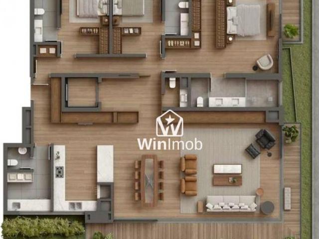 Apartamento Garden com 3 dormitórios à venda, 324 m² por R$ 6.237.000,00 Rio Branco Porto Alegre