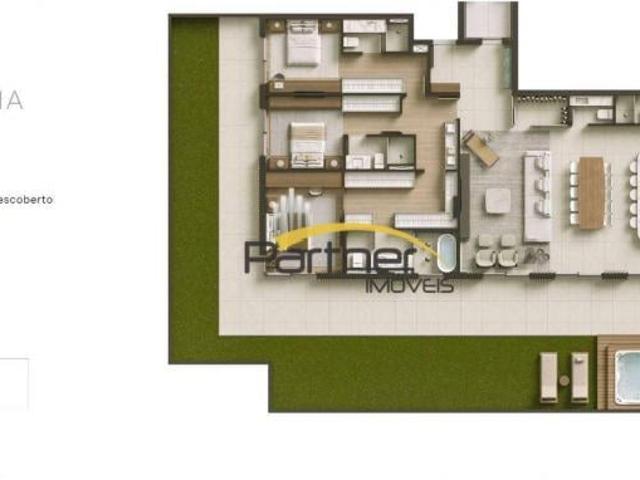 Apartamento Garden à venda, 182 m² por R$ 4.961.064,00 Cabral Curitiba/PR
