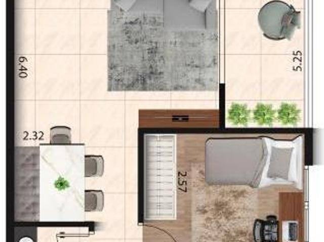 Apartamento Garden à venda, 2 quartos no bairro Estuário em Santos