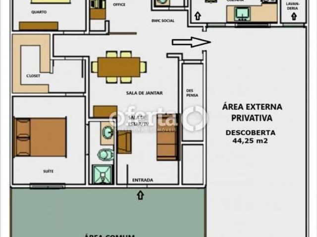 APARTAMENTO GARDEN À VENDA A 200 METROS DA PRAIA D