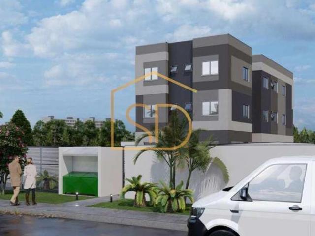 Apartamento Garden à venda em Curitiba, Cajuru, com 1 quarto, 21,03m²
