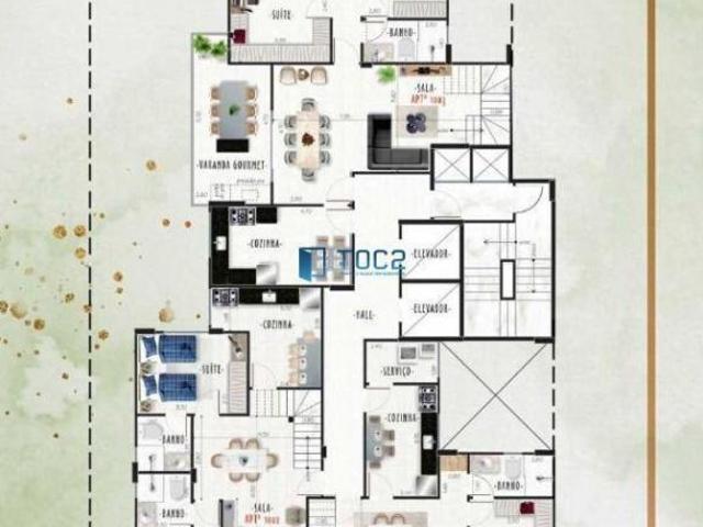 Apartamento Garden à venda no Residencial Toscana em Jardim Glória