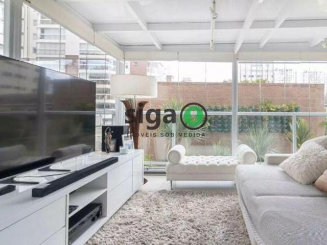 Apartamento Garden de 65m² mobiliado 3 com 2 vagas de garagem à venda na Vila Olímpia