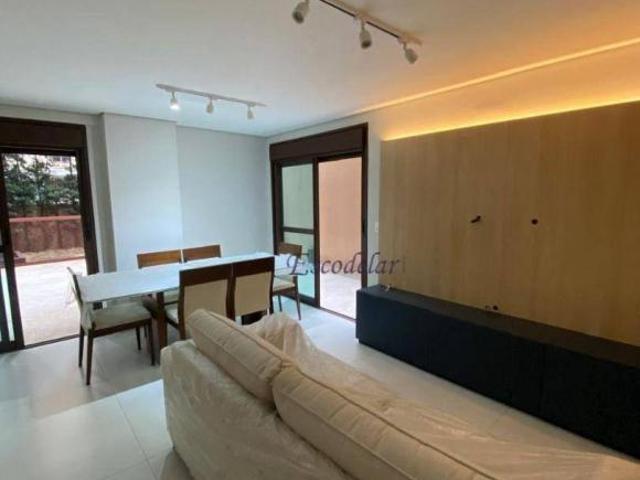 Apartamento Garden,MOBILIADO,com 2 suítes, 3 vagas à venda, 189 m², Santa Cecília perto do metro