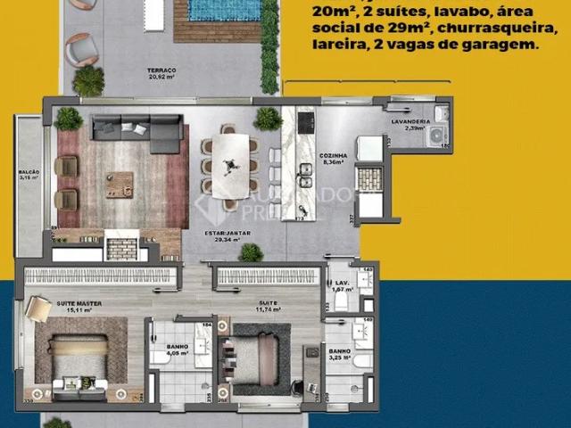 Apartamento garden. Novo