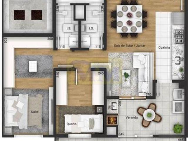 Apartamento Garden Suspenso no Tingui – 2 Quartos 1 Suíte e Acabamento de Alto