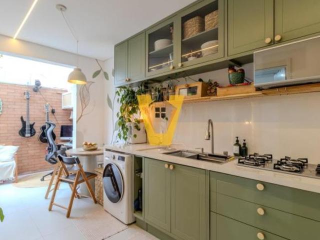 Apartamento garden para venda em Santo Amaro com 1 quarto, sendo 1 suíte, 34m²