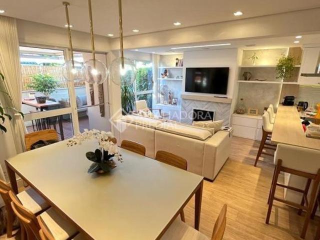 apartamento Garden três dormitórios semi mobiliado 2 vagas garagem