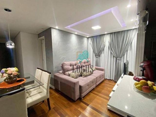 Apartamento IMPECÁVEL com ótima disposição, 55m² com 2 quartos, à venda por R$ 470.000 Vila Eldízi