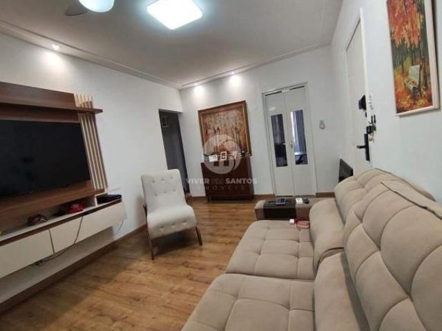 Apartamento impecável com 2 quartos próximo da praia Embaré Santos