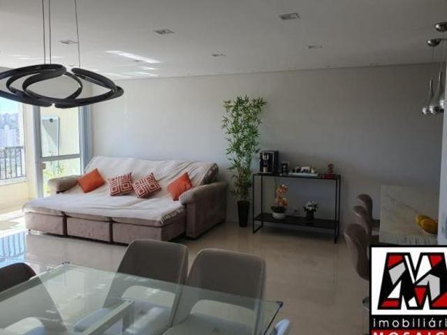 Apartamento impecável, Jardim Messina, Liberty Exclusive Club, com sacada gourmet e lazer, sol da ma