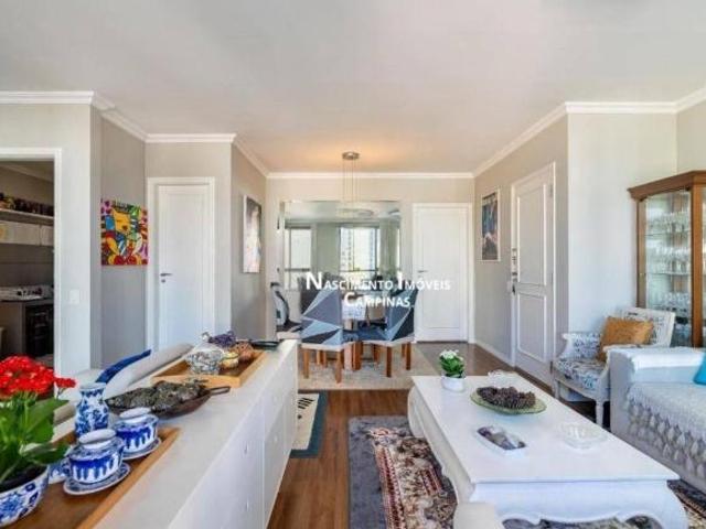 Apartamento impecável no Cambuí — 102m², 3 Dormitórios sendo 1 suíte e muito conforto por R$ 1.220.0