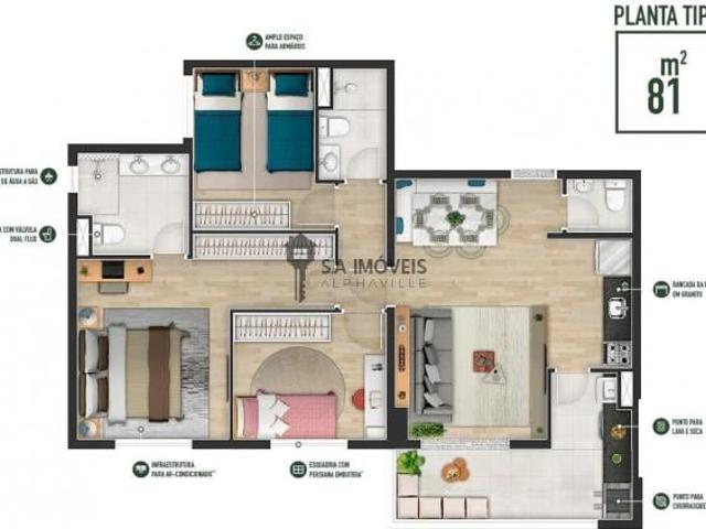Apartamento, Jardim Iracema/aldeia, Barueri, SP