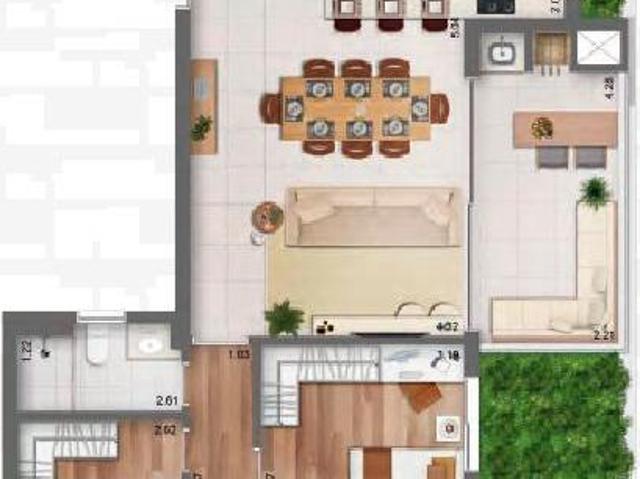 APARTAMENTO JUVEVÊ, 3 QUARTOS, 1 SUÍTE E UMA VAGA