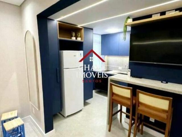 Apartamento kit net exclusiva reformada com vista mar