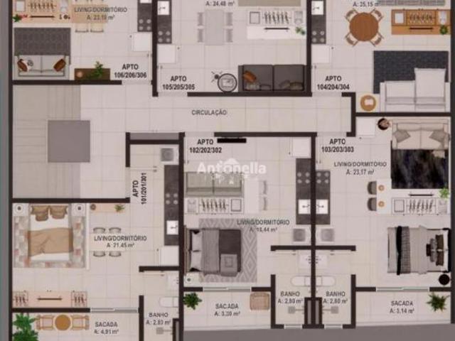 Apartamento Kitnet Excelente para investimento próx. ao Hospital do Circulo