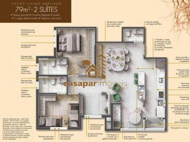 Apartamento Lançamento à Venda com 68m², 2 Dormitórios com Lazer Completo