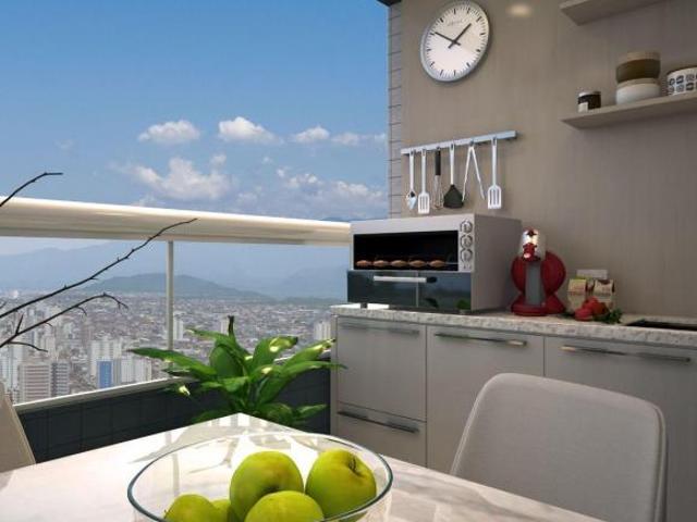 Apartamento com 1 dormitório à venda, 38 m² por R$ 370.600,00 Aviação Praia Grande/SP