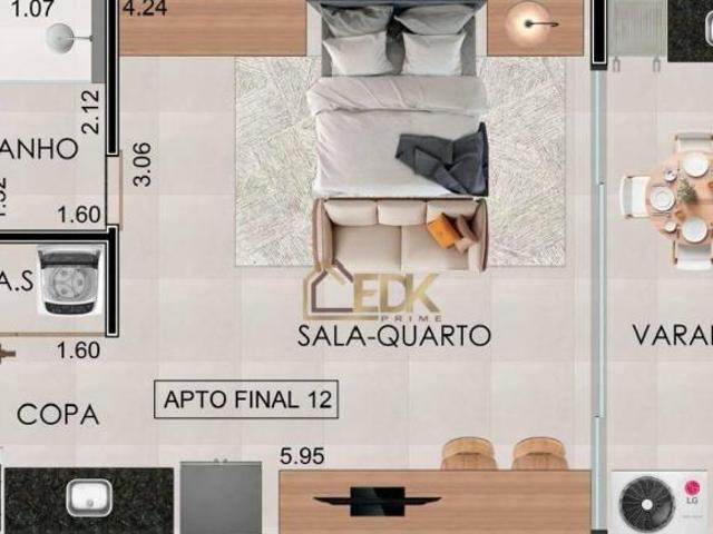 Apartamento lançamento com 1 dormitório à venda, 37,92 m² por R$ 390.000 Tenório Ubatuba/SP