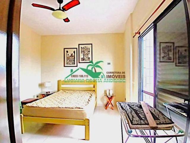 Apartamento lado praia com 1dormitorio, Mongaguá!