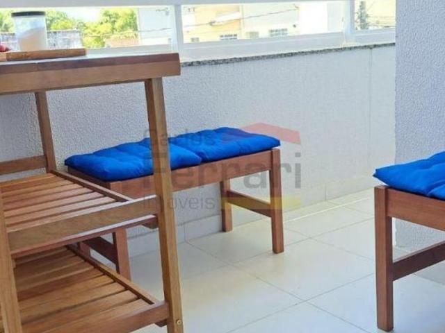 Apartamento localizado em Itaguá, Ubatuba SP, 2 dormitórios, varanda gourmet e porteira fechada