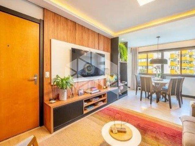 Apartamento Mobiliado 3 Dormitórios c/suíte, churrasqueira, 02 vagas cobertas Santa Cecilia