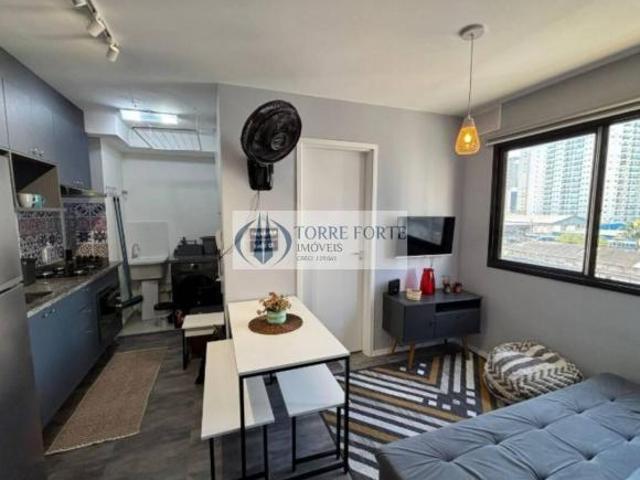 Apartamento mobiliado 2 dormitórios | 34 m² | Próximo ao Metrô Barra Funda