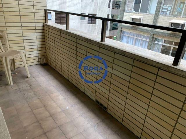 Apartamento Mobiliado 2 Dorms 1 Suíte no Gonzaga – Santos/SP | Fundo | 1 Vaga